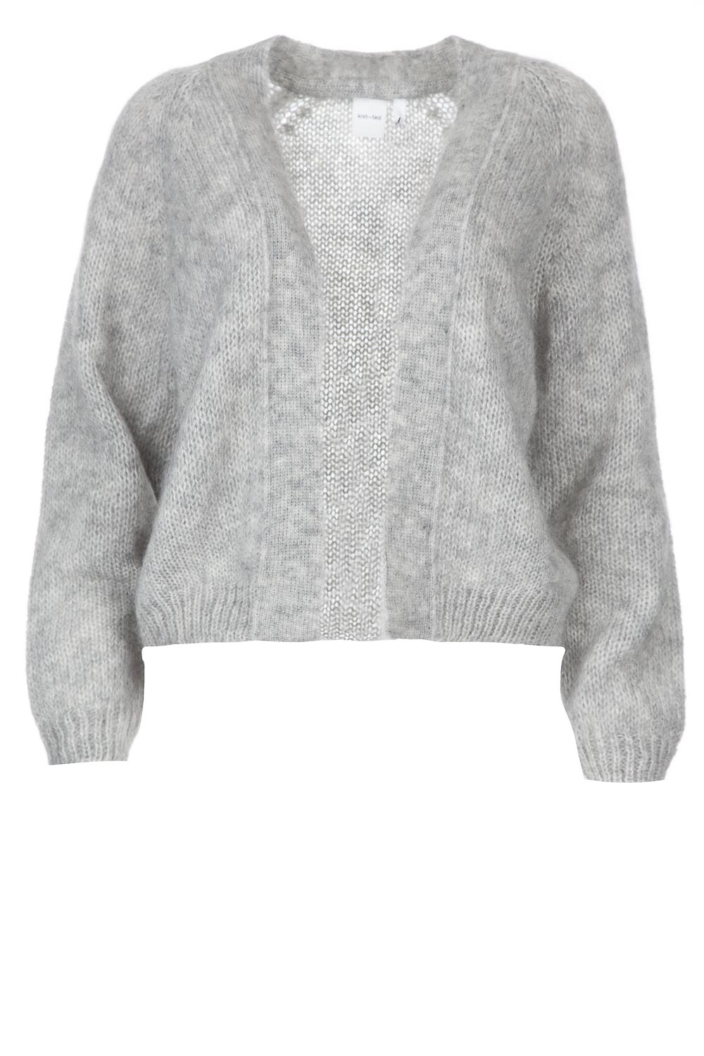 Gebreid vest Hailey | grijs | Knit-ted | Little Soho