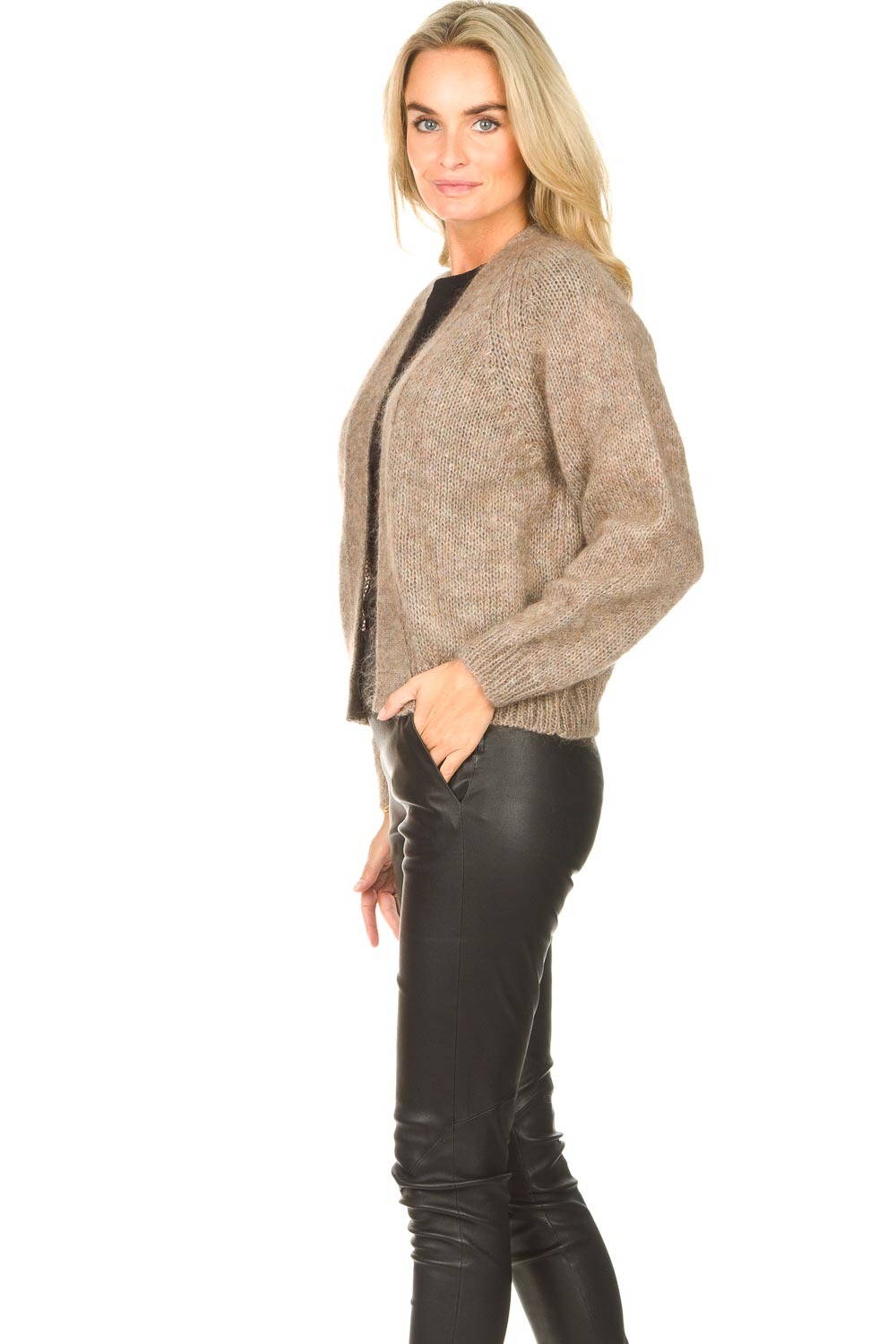 Gebreid vest Hailey | bruin | Knit-ted | Little Soho