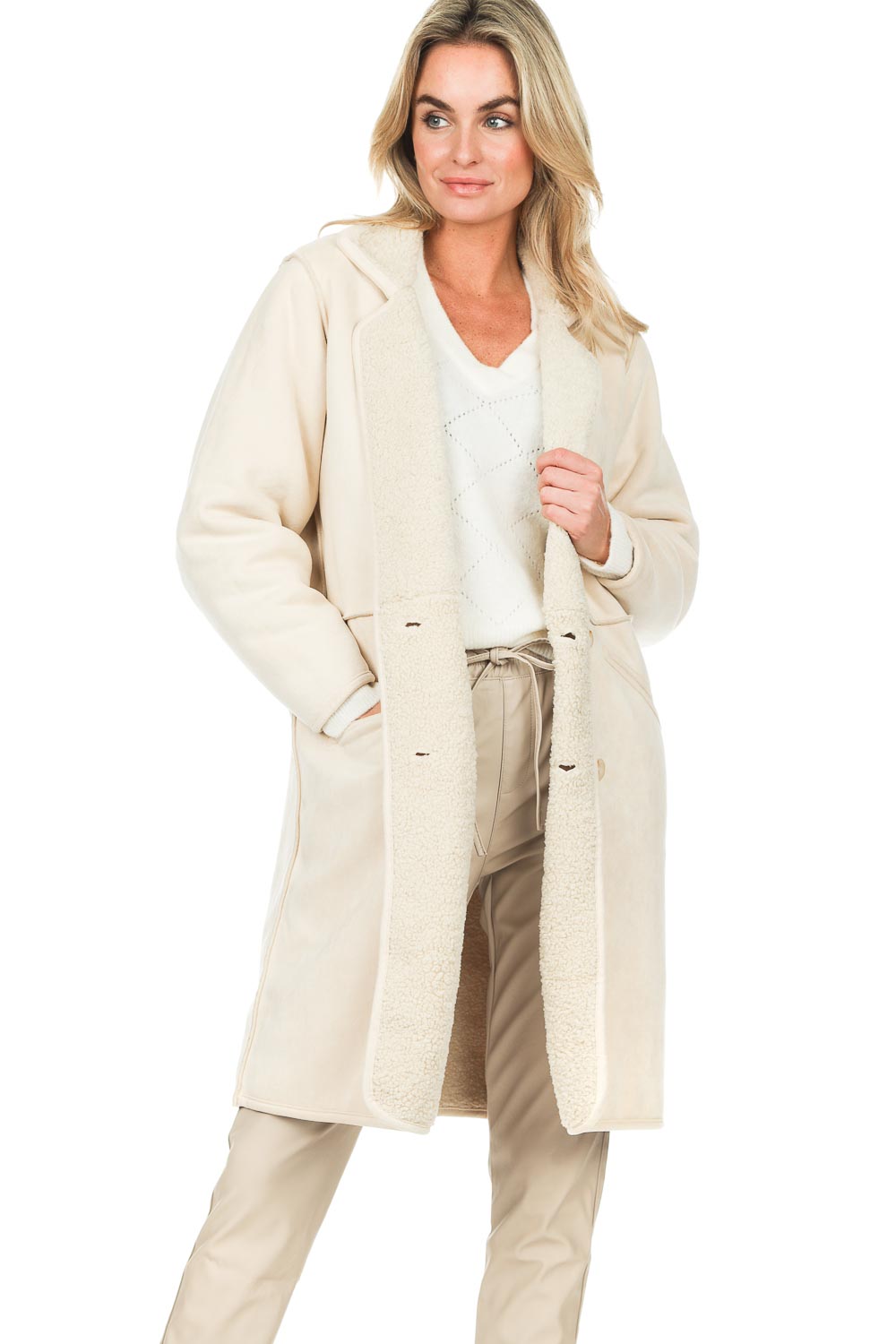 Reversible teddy Paula | naturel... | Knit-ted | Little Soho