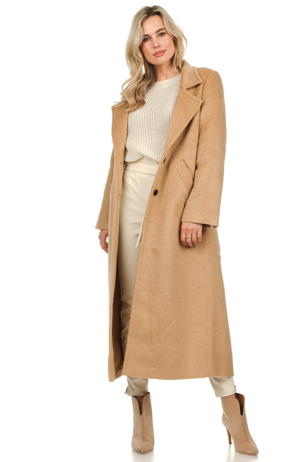 Wollen mantel Classic | beige... | CHPTR S | Little Soho