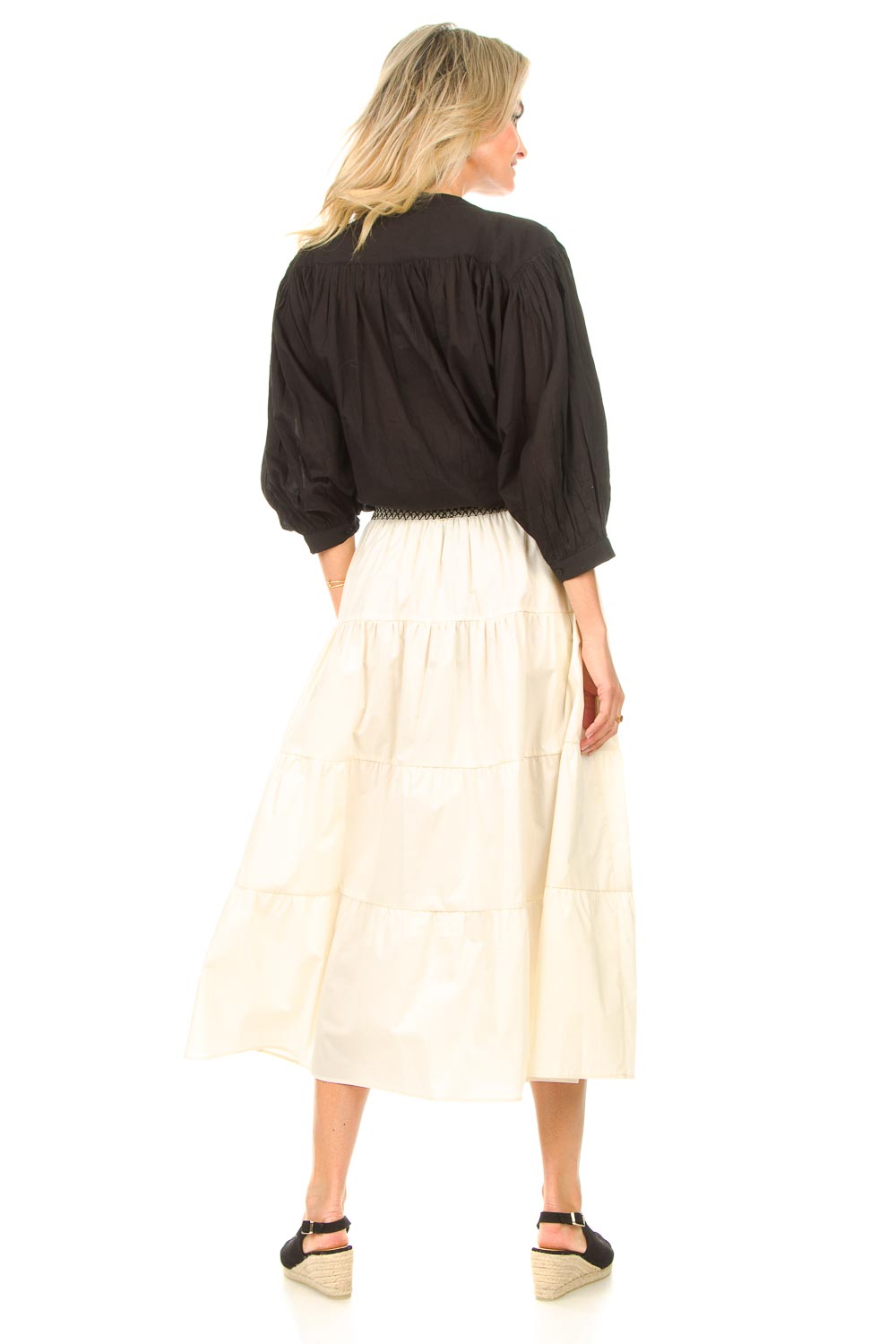 Rok met gesmokte taille details Umi | naturel... | Liu Jo | Little Soho