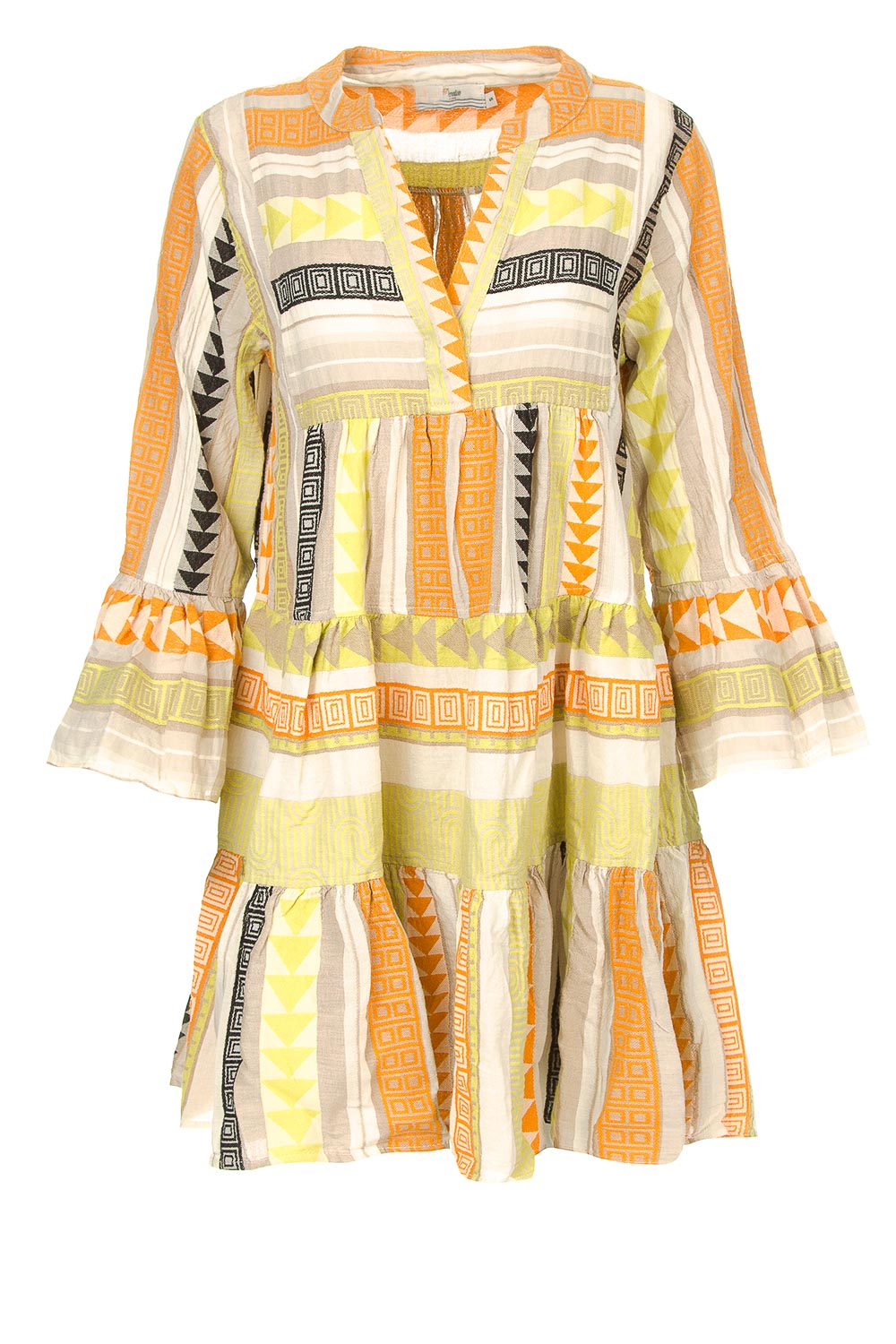 Jacquardgeweven jurk Ella | groen... | Devotion | Little Soho