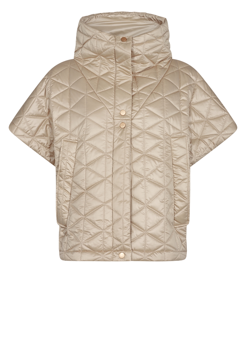 Gewatteerde jas Net Cape | beige | Copenhagen Muse | Little Soho