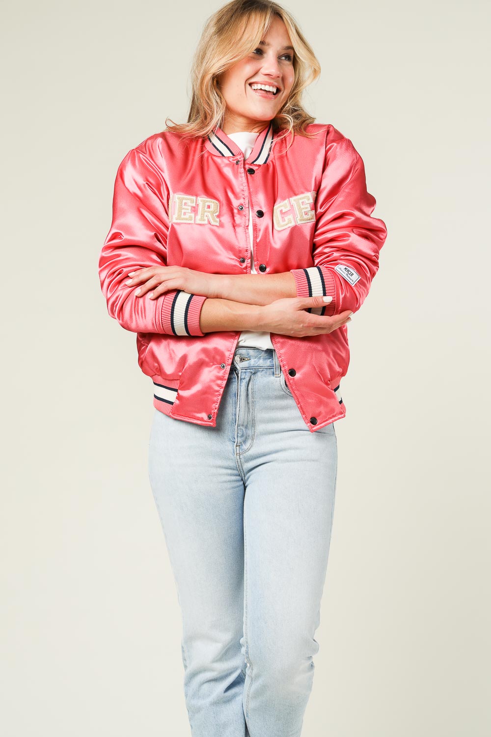 Varsity jas Party | roze | Mercer | Little Soho