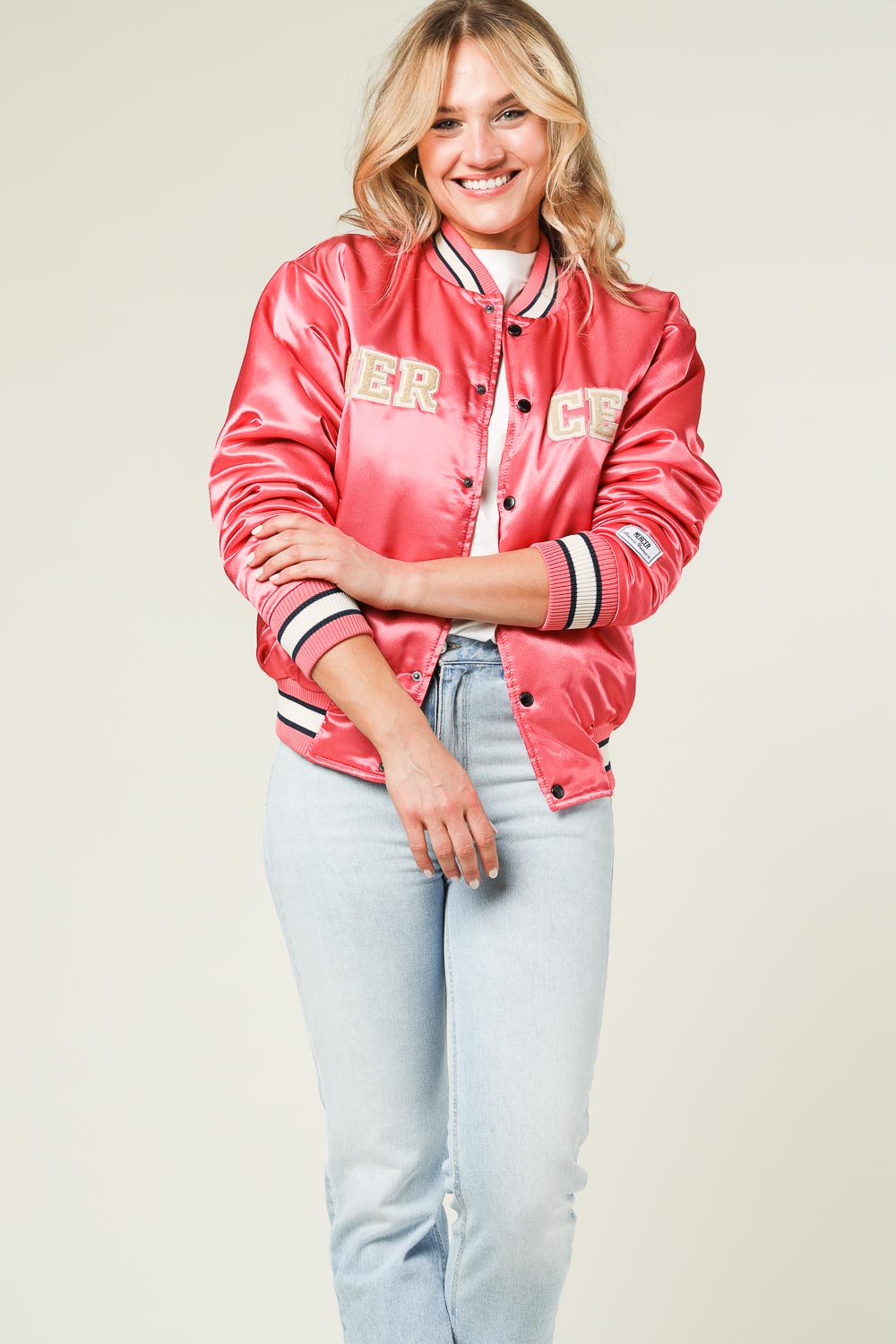 Varsity jas Party | roze | Mercer | Little Soho