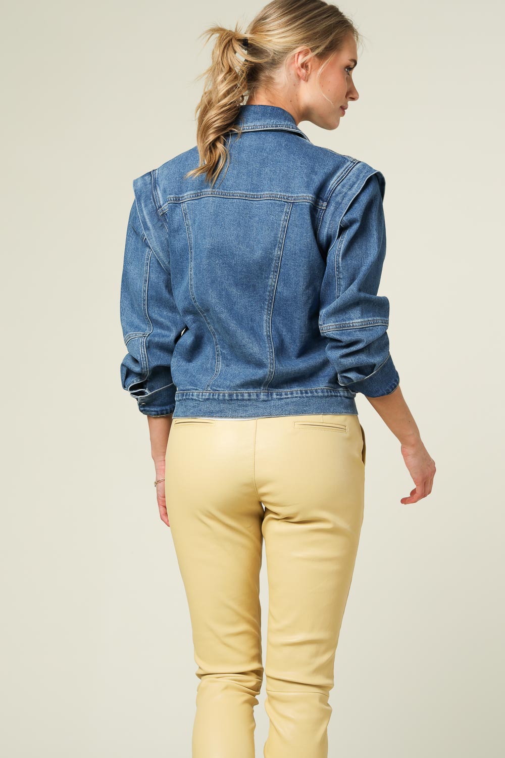 Denim jas met afritsbare mouwen Dulce | blauw... | Suncoo | Little Soho