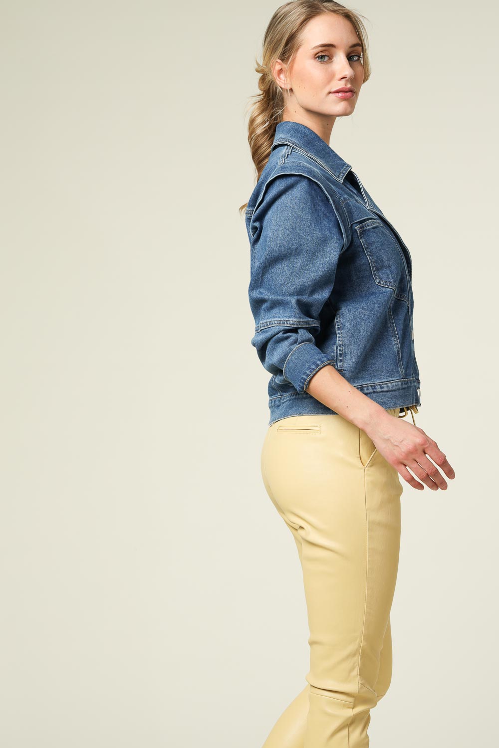 Denim jas met afritsbare mouwen Dulce | blauw... | Suncoo | Little Soho