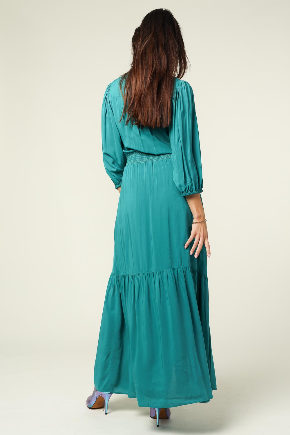 Maxi-jurk Georgi | groen | Dante6 | Little Soho