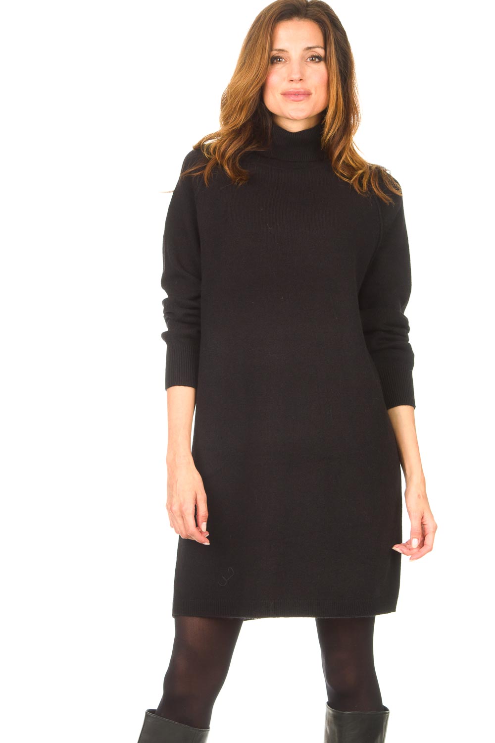 Sweater jurk Maya | zwart | Set | Little Soho