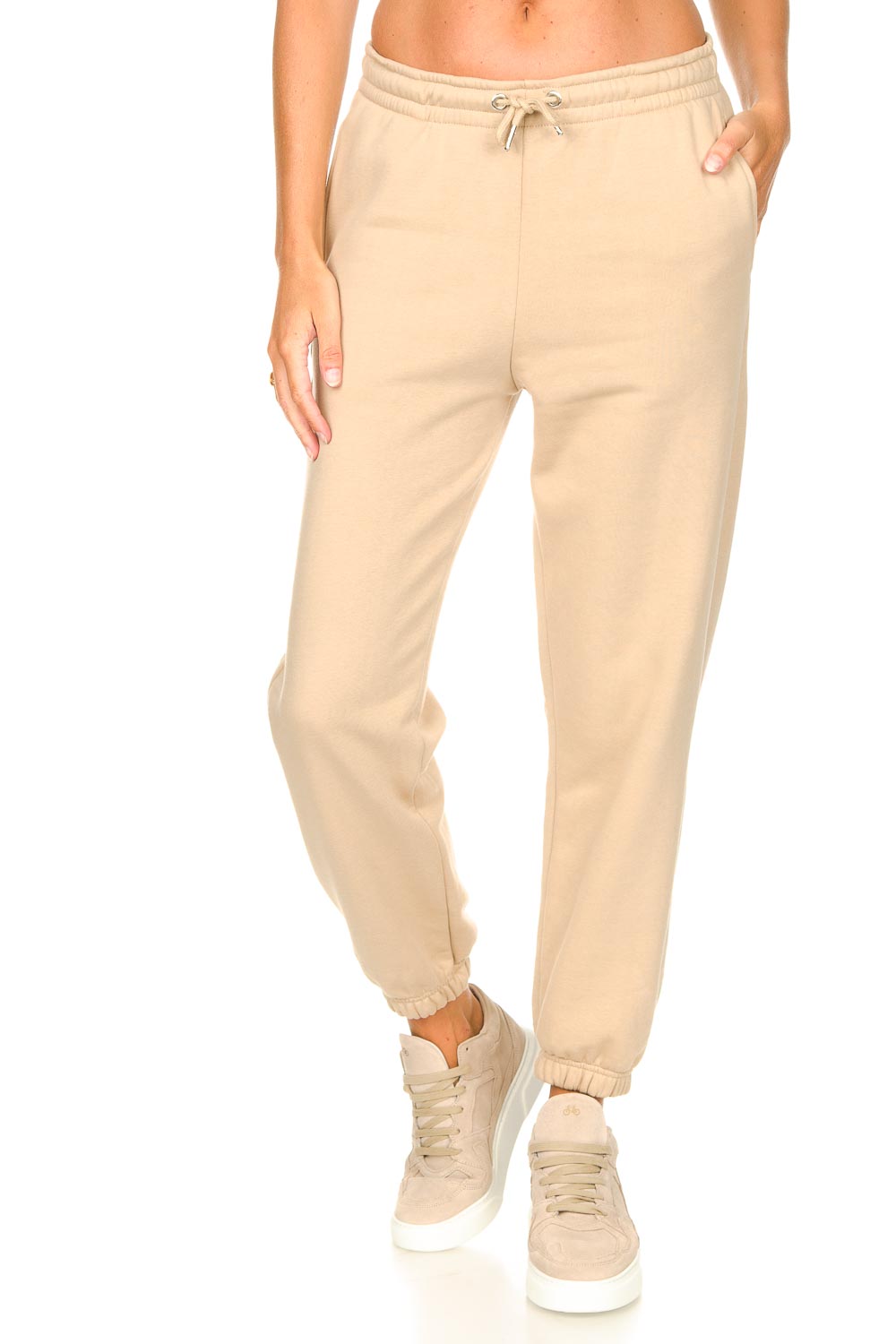 Katoenen sweatpants Carmella | beige... | Second Female | Little Soho