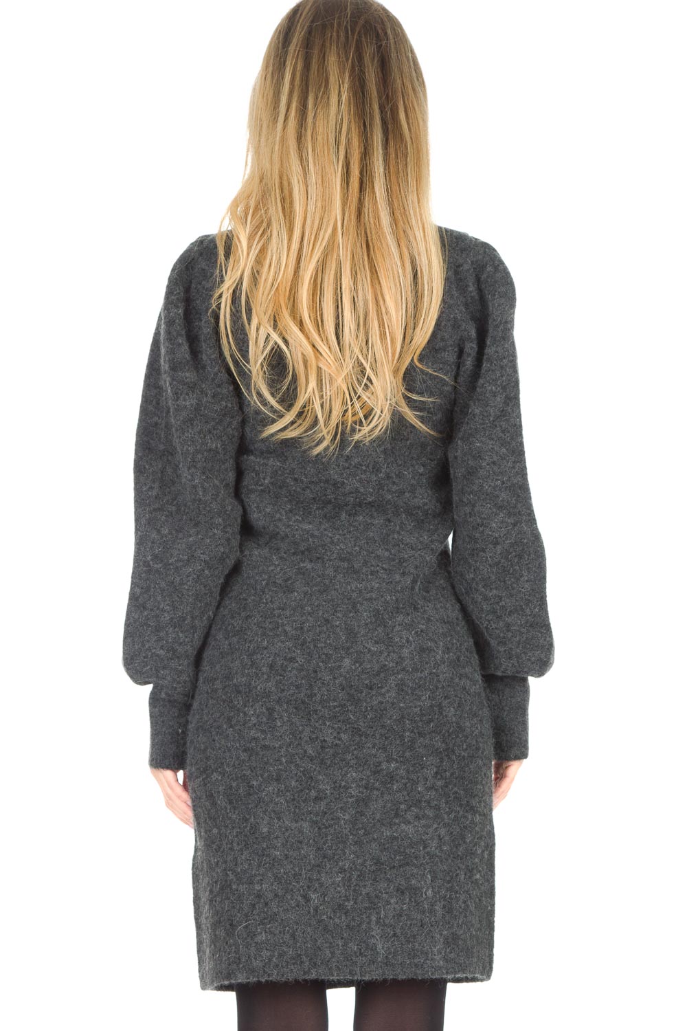 Gebreide sweater jurk Kalliroi | donker grijs... | Second Female ...