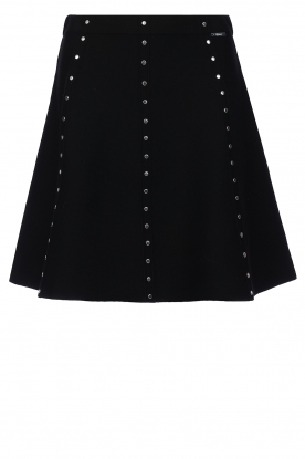 Fijn gebreide rok met studs Milano | zwart... | Liu Jo | Little Soho